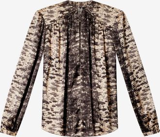 Isabel Marant Top Laraya En Soie - Femme - Beige - Taille34 - Isabel Marant