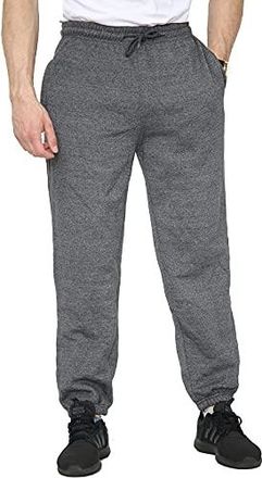 SKYTEX UK Pantalon de jogging en polaire pour homme - Style décontracté - Tailles S à 8XL - 4 couleurs, charbon, 8XL