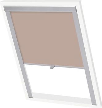 vidaXL Store Occultant Roulant Plissé Beige MK06 Auvent de Fenêtre Rideau
