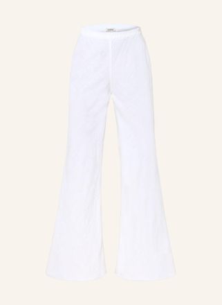 SoSUE Sosue Bootcut-Hose Joanna Aus Leinen weiss