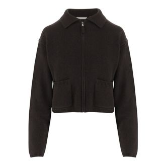 Allude Femme, Pulls, Brun, Taille: 36 FR Pull en Cachemire Col V