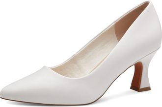 Marco Tozzi Damen Pumps Spitz Vegan, Wei&szlig; (White), 40 EU