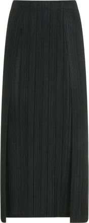 Issey Miyake Femme, Jupes, Noir, Taille: 42 FR Pleats Please Skirt