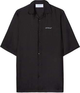 Off-white Barber Arrow Bowlinghemd - Schwarz