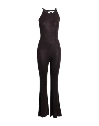 Never Fully Dressed Brown Sparkle Jumpsuit