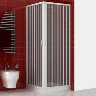 Pinto Cabine de douche dangle Luna 2 portes extensibles en pvc - cm.minimo70/80xminimo70/80x185h