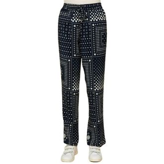 Tommy Hilfiger Seidenhose mit geradem Bein - - Trousers - Damen - Blau - L