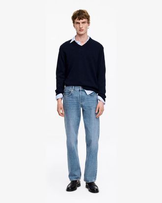 Arket OCEAN Loose Straight Jeans -Blau