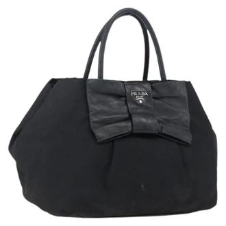 Prada Sac &agrave; main vintage en nylon Pre-owned - Femme - Pre-owned - Noir - Taille: ONE Size