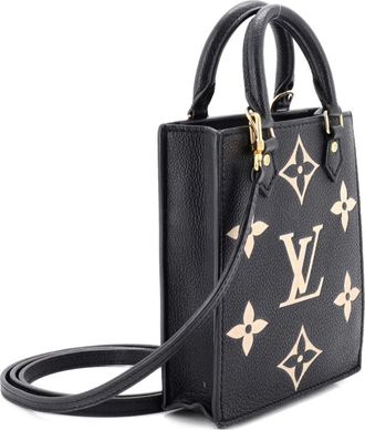 Louis Vuitton Petit Sac Plat Bag Bicolor Monogram Empreinte Giant crossbody bag - Schwarz