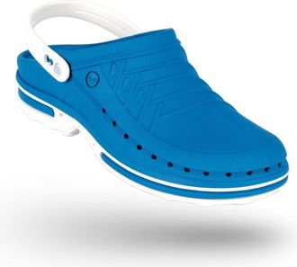 Wock Clog mit Fersenriemen und Steri-Tech Einlage, Damen und Mann Clogs, Sterilisierbarund mit Zitronenaroma - Hergestellt in Portugal