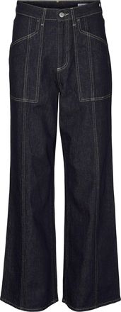 Vero Moda Female Weit geschnitten VMKATHY Super High Rise Weiter Beinschnitt Jeans