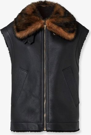 Fendi Sleeveless sheepskin jacket - FENDI - gender_Woman