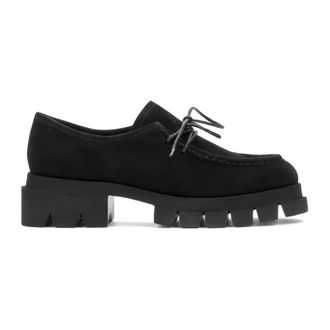 Kazar Wildleder-Schn&uuml;rschuhe mit Profilsohle - - Shoes - Damen - Schwarzk - 37 EU