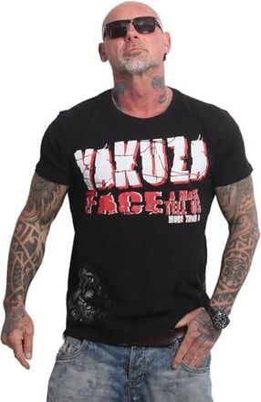 Yakuza T-shirt classique pour homme, Noir, 6XL