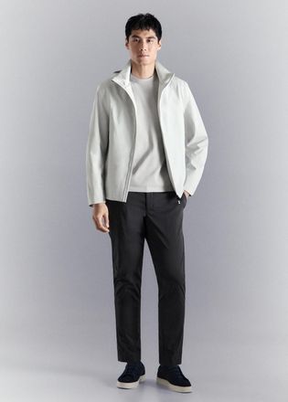 Mango Pantalon slim-fit r&eacute;sistant &agrave; leau gris chin&eacute; fonc&eacute; - Homme - 38 - MANGO MAN