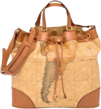 Alviero Martini 1A Classe Femme, Sacs, Beige, Taille: ONE Size Geo Classic Bucket Bag