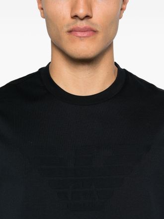 Emporio Armani Logo Cotton T-shirt - Black