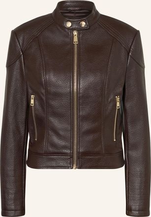 Guess Jacke Marlene In Lederoptik braun