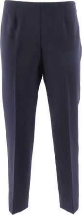 PESERICO pantalon plissé à fermeture zippée - Bleu