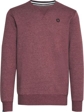 Solid SDBenn Herren Sweatshirt Pullover Sweater mit Rundhals-Ausschnitt Rippbündchen Label-Details Baumwollmischung Regular fit, Größe:2XL, Farbe:Wine Red M