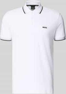 HUGO BOSS Regular Fit Poloshirt mit Label-Stitching Modell Paddy