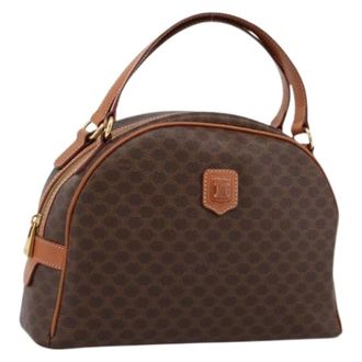 Celine Pre-owned Sac &agrave; main vintage Macadam Canvas - Femme - Pre-owned - Brun - Taille: ONE Size