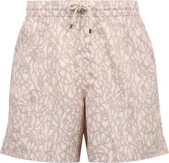 Agnona Homme, Maillots de bain, Beige, Taille: L Shorts de bain &agrave; cordon