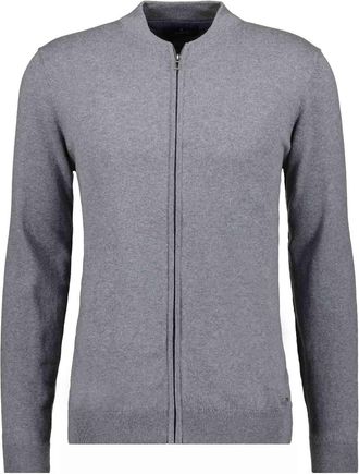 Ragman Herren Baseball Cardigan Mittelgrau-015, XXL