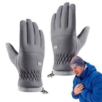 Generico Gants chauds | Gants tactiles imperméables pour lhiver | Mithènes rembourrés coupe-vent antidérapant pour randonnée, neige, cyclisme, ski, jardin, gui