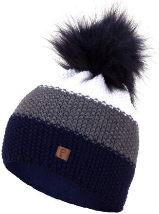 Faera Winterm&uuml;tze Damen M&uuml;tze warm gef&uuml;ttert M&auml;dchen Bommelm&uuml;tze Fleecefutter Winter Strickm&uuml;tze Beanie Herren 35, Farbe:Marineblau
