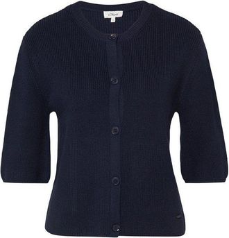 s.Oliver Cardigan Strickjacke Halbarm-Strickjacke
