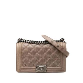 Chanel Pre-owned Medium Boy Flap Bag - - Pre-owned - Damen - Braun - ONE SIZE
