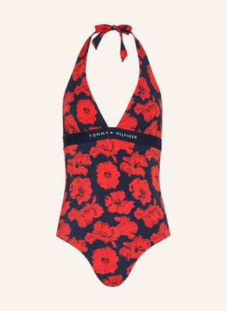 Tommy Hilfiger Neckholder-Badeanzug rot