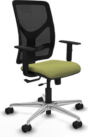 Piqueras y Crespo B&uuml;rostuhl mit 1D-Armlehnen, h&ouml;henverstellbare Lendenwirbelst&uuml;tze, ausgestattet mit Syncro/Traslack und Schneideschaum, mit Rollen von 65 mm, Nylon, Sc