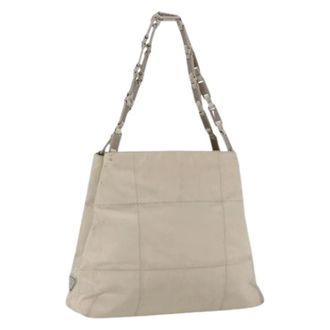 Prada Sac bandouli&egrave;re vintage en nylon Pre-owned - Femme - Pre-owned - Beige - Taille: ONE Size