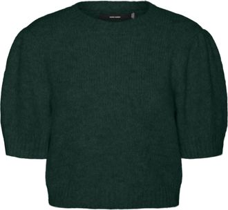 Vero Moda Vmnovah Ss O-Neck Puff Pullover Ga Noos