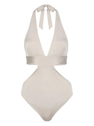 Max Mara Badeanzug mit Cut-Out - Nude