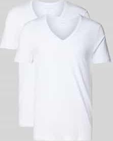 Falke T-Shirt mit V-Ausschnitt Modell Daily Comfort