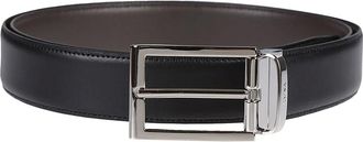 Ermenegildo Zegna Homme, Accessoires, Noir, Taille: ONE Size Ceinture R&eacute;versible Ajustable