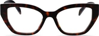 Prada Cat-Eye-Brille - Braun