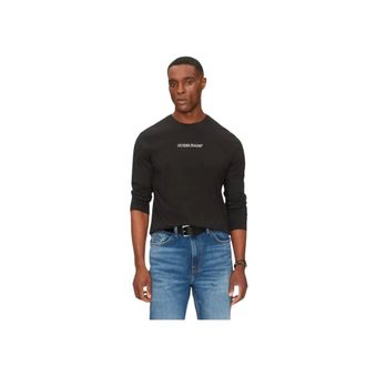 Guess Homme, Tops, Noir, Taille: XL GJ Reg Embro Long Sleeve Top