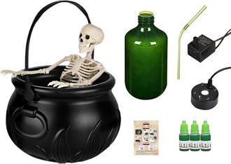 Generic Witch Party Cauldron - Halloween Black Gollettle, Light Up Festive Bowl, Spooky Holiday Container, Saisonaler, Dekorative Tischdekoration | Exquisite 