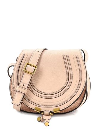 Chloé Marcie Leather Mini crossbody bag - Rose