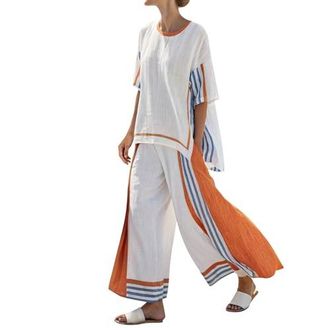 Generic Ensemble de surv&ecirc;tement 2 pi&egrave;ces pour femme - Tenue quotidienne - Sweatshirt et pantalon - D&eacute;contract&eacute; - Haut &agrave; manches longues - Pantalon tendance - 