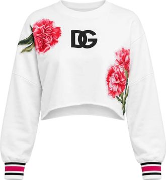 Dolce & Gabbana Sport - - Sweatshirts & Hoodies - Damen - Wei&szlig; - 2XS