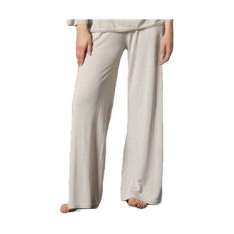 Sminfinity Femme, Pantalons, Gris, Taille: 36/38 FR Pantalon Palazzo Fluide