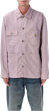 Carhartt Work in Progress Homme, Vestes, Rose, Taille: XS Walter Cotton-Linen Chore Coat