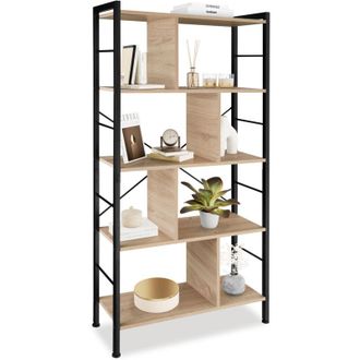 TecTake Tectake - tag&egrave;re style industriel Protection anti-basculement incluse, 75,5 x 30 x 155 cm