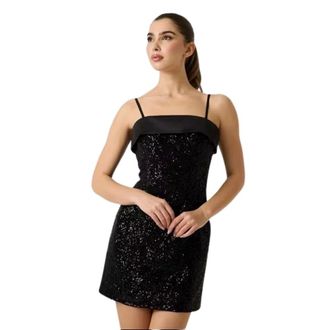 Guess Gia Mini Sequins Dress - Femme - Robes - Noir - Taille: 38 FR